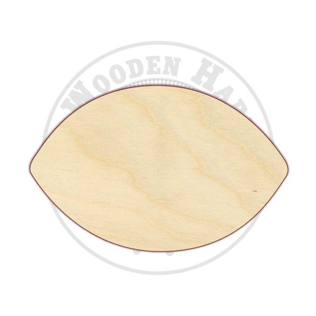 Football Wood Cut Out - 6" - 12" - 170201 - Fall Football Sports ...