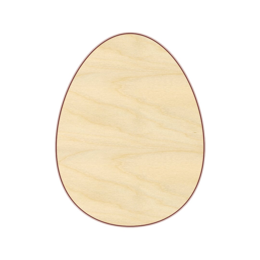 Egg Wood Shape - 170245 - Unfinished Wood, Various Sizes, Wood Craft ...