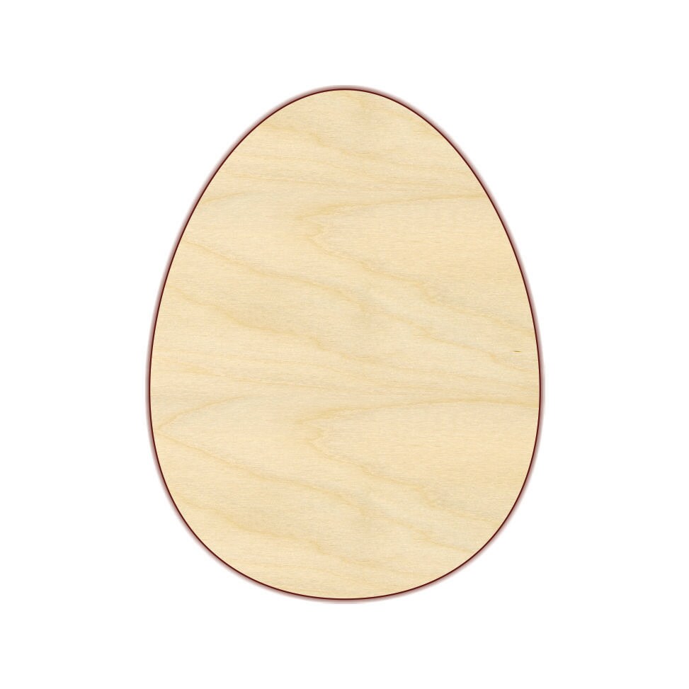 Egg Wood Shape - 170245 - Unfinished Wood, Various Sizes, Wood Craft ...
