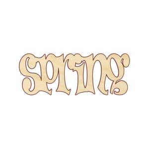 Spring Cutout - 170284 - Unfinished Wood, Various Sizes, Wood Craft ...