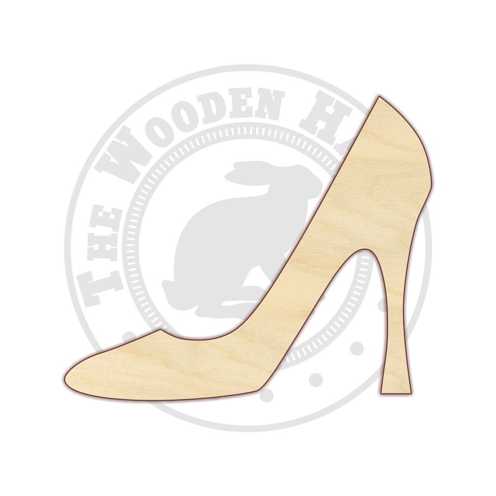 High Heel Shoe Cut Out Template