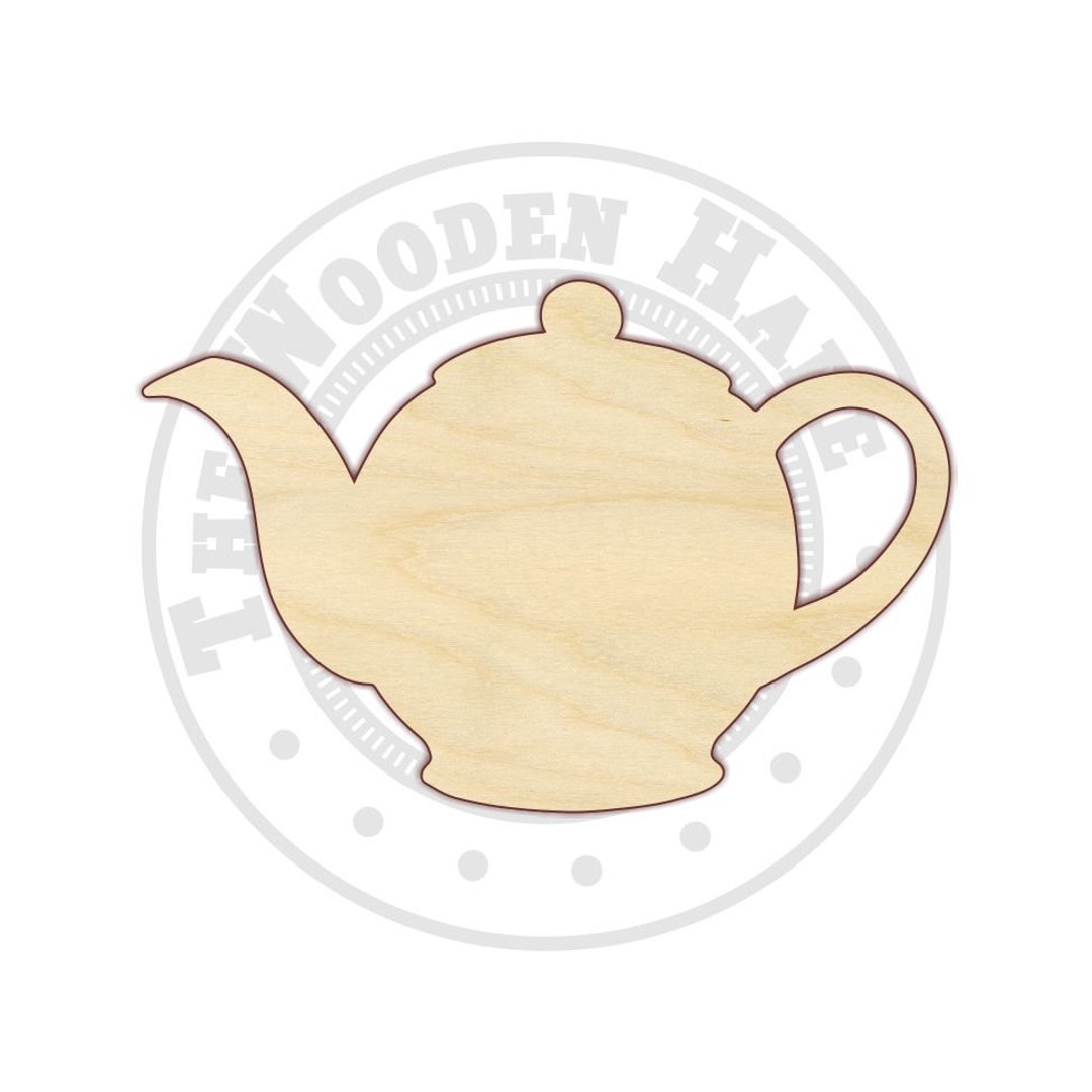 Teapot - Teapot Decor - Wooden Teapot - Wood Teapot Shape - Wood Craft ...
