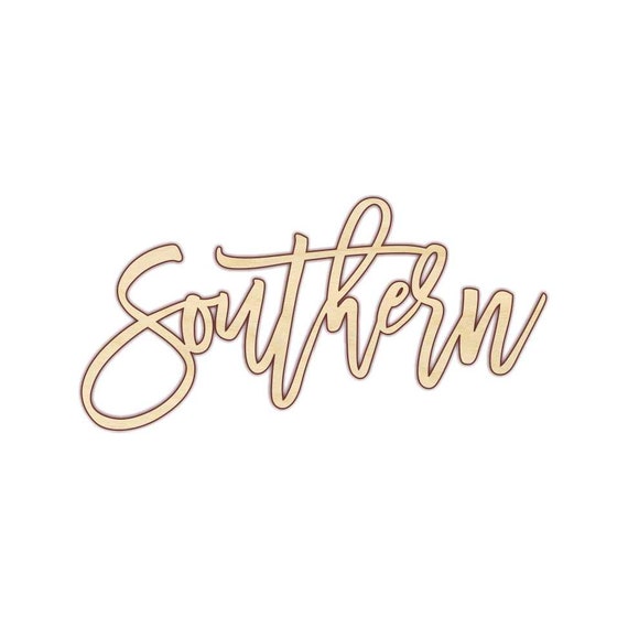 Southern Laser Cut Wood Word 160534 - Etsy