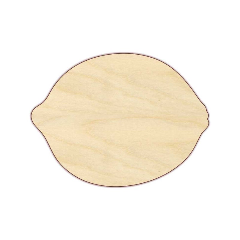 Lemon Wood Cutout - Etsy