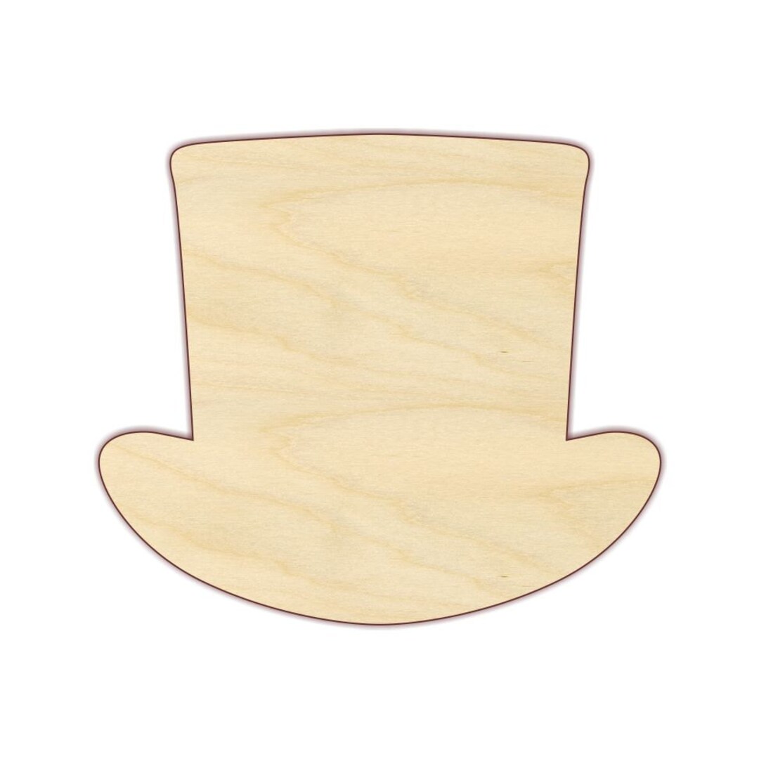 Top Hat Wood Cutout Shape - 170216 - Etsy