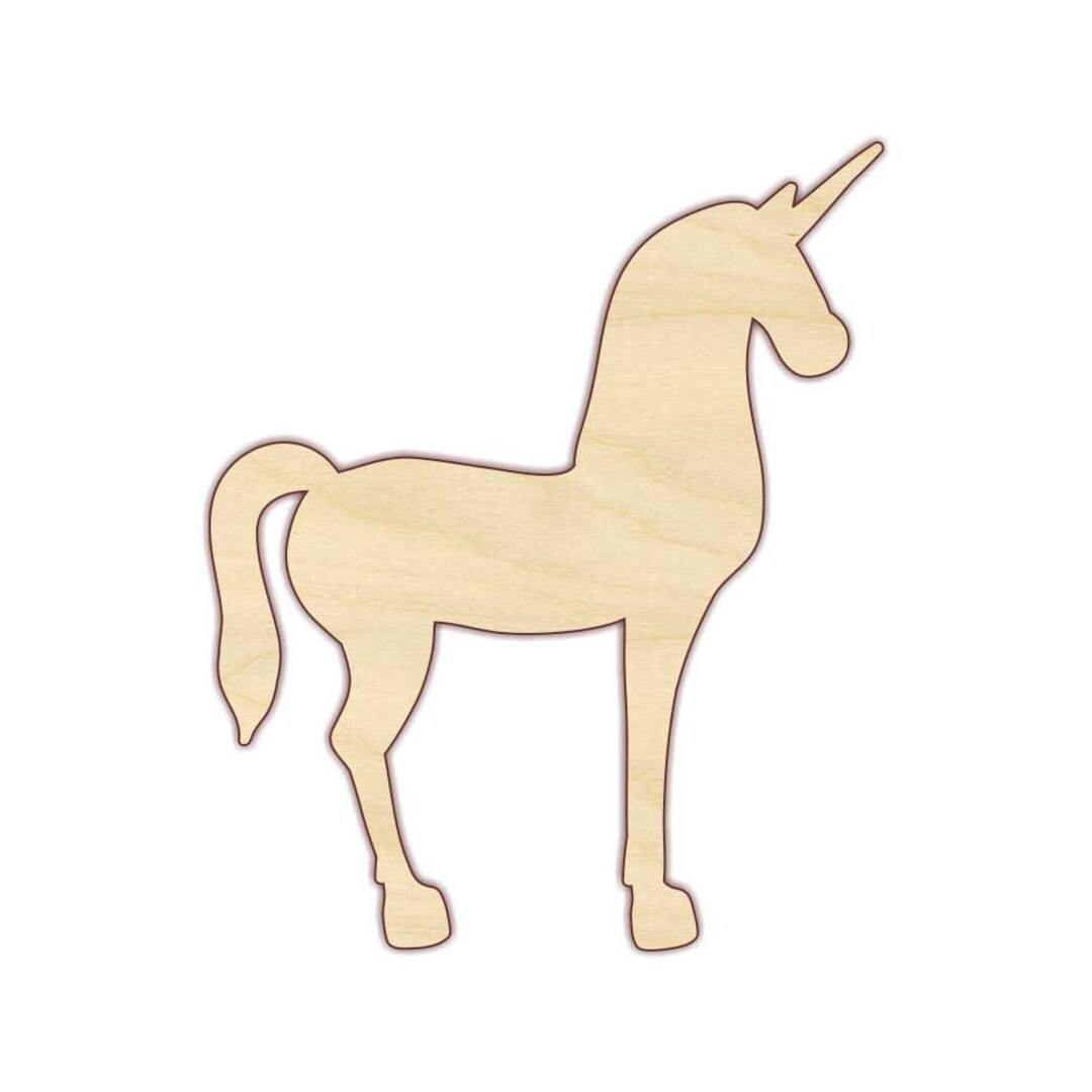 Unicorn Wood Cutout Unfinished Wood 170526 Etsy