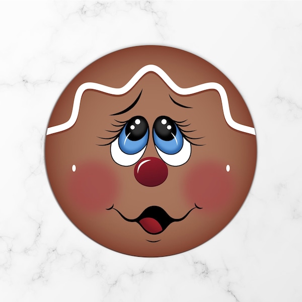 Gingerbread Face - Etsy