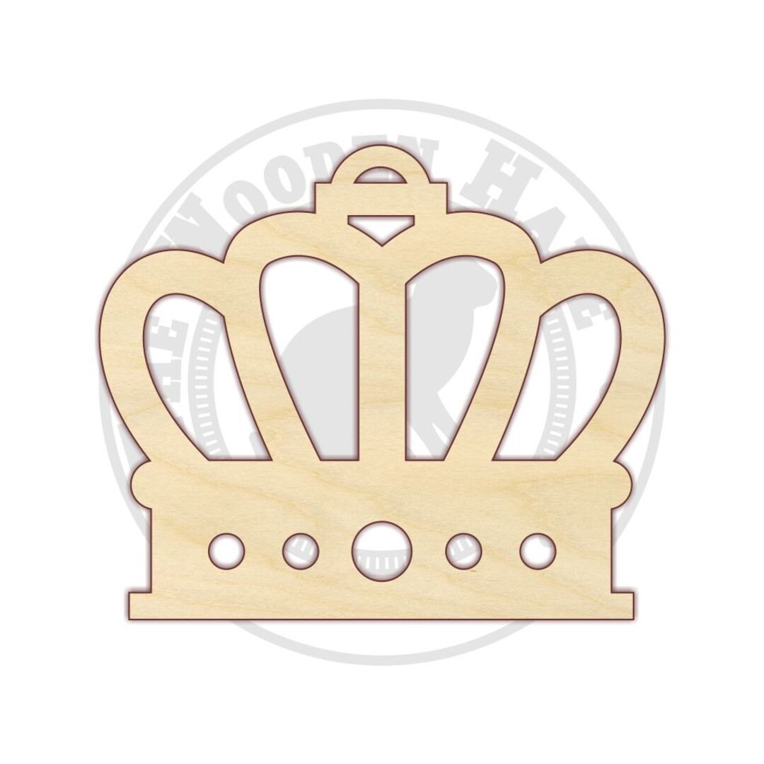 Crown - 170423 - Crown Shape - Wood Crown - Wooden Crown - Unfinished ...