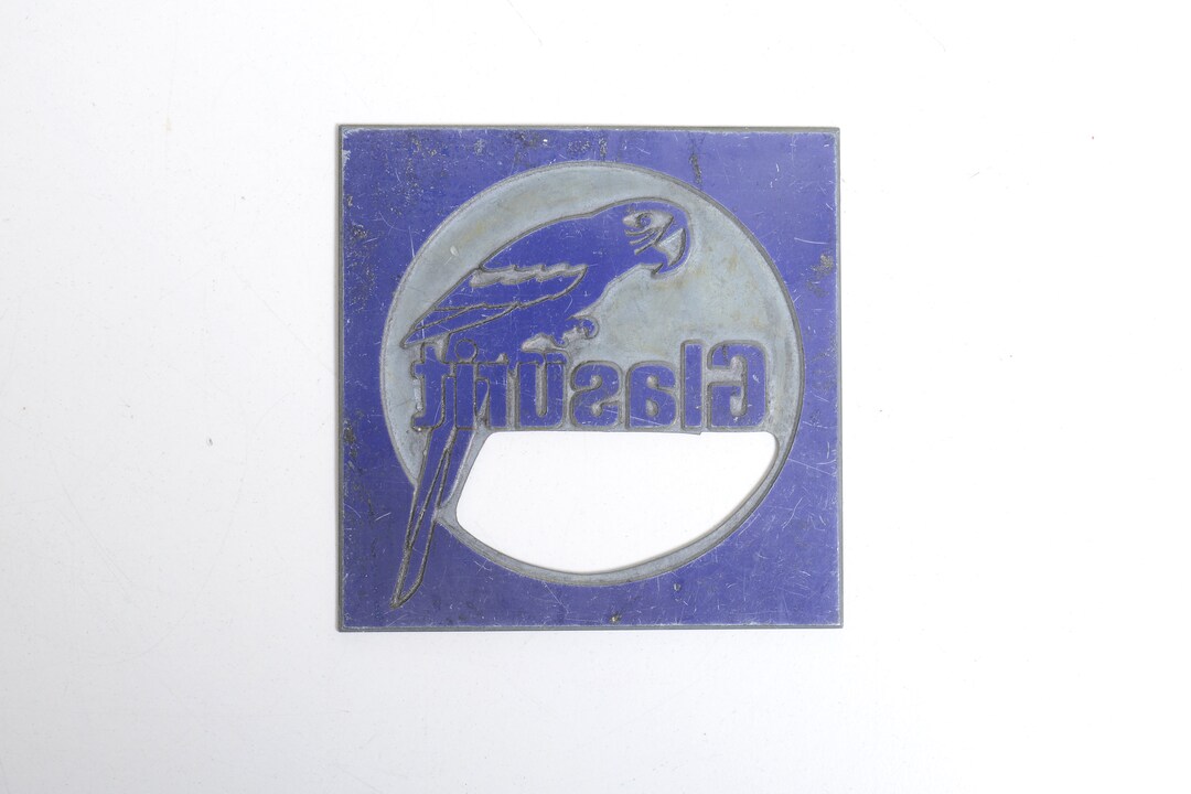 Vintage Metal Cliche of Glasurit Logo - Etsy