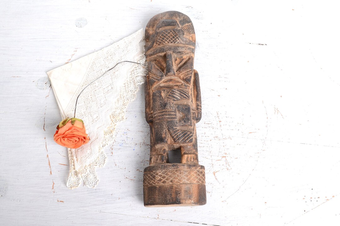 Curious Vintage Peruvian Totem Wooden Figure - Etsy
