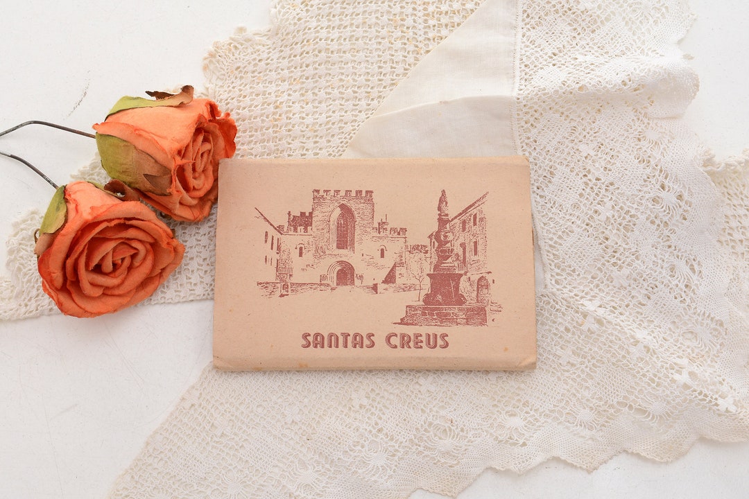 Vintage Postcard Accordion Souvenir From Santes Creus, Spain - Etsy