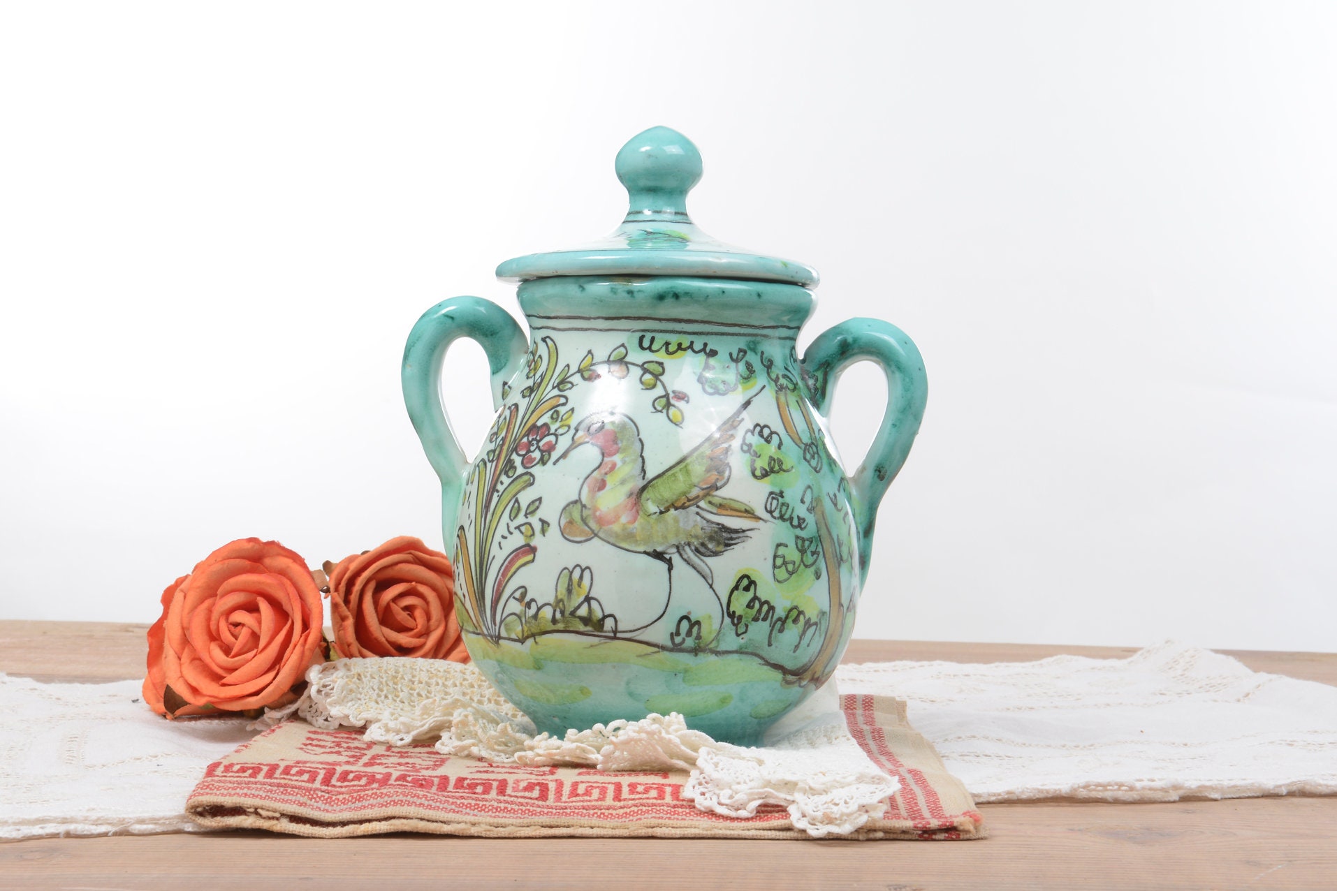 Jars & Containers Kitchen Storage Vintage Spanish ceramic Puente del ...