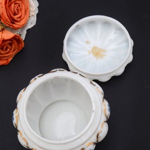 Antique Hand Painted Opaline Sugar Bowl - Etsy