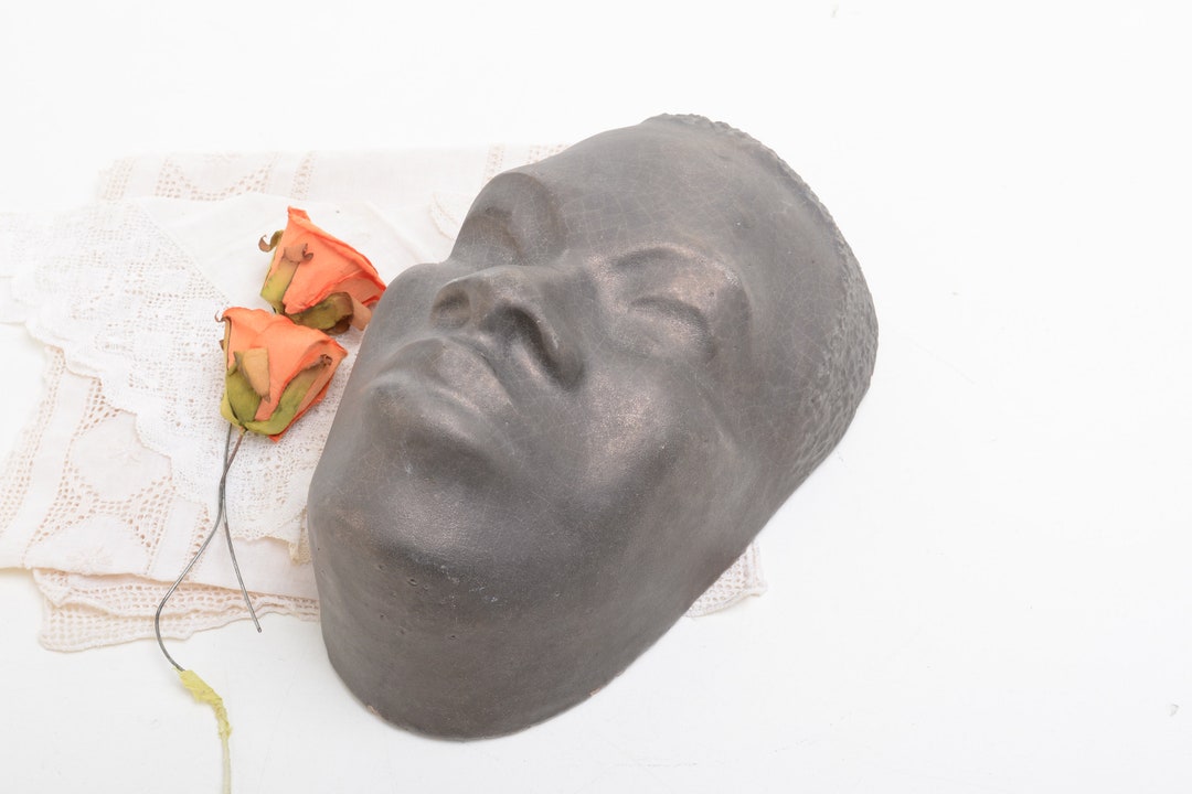 Vintage Plaster Black Woman Death Mask - Etsy