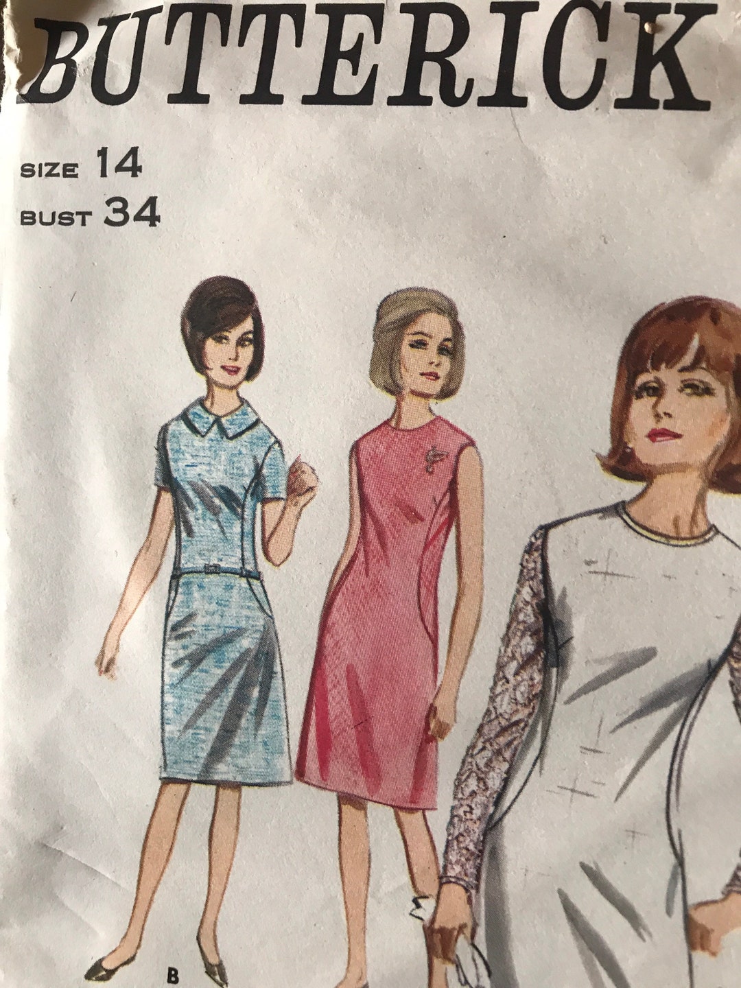 1960s Sewing Pattern Butterick 3925 - Etsy