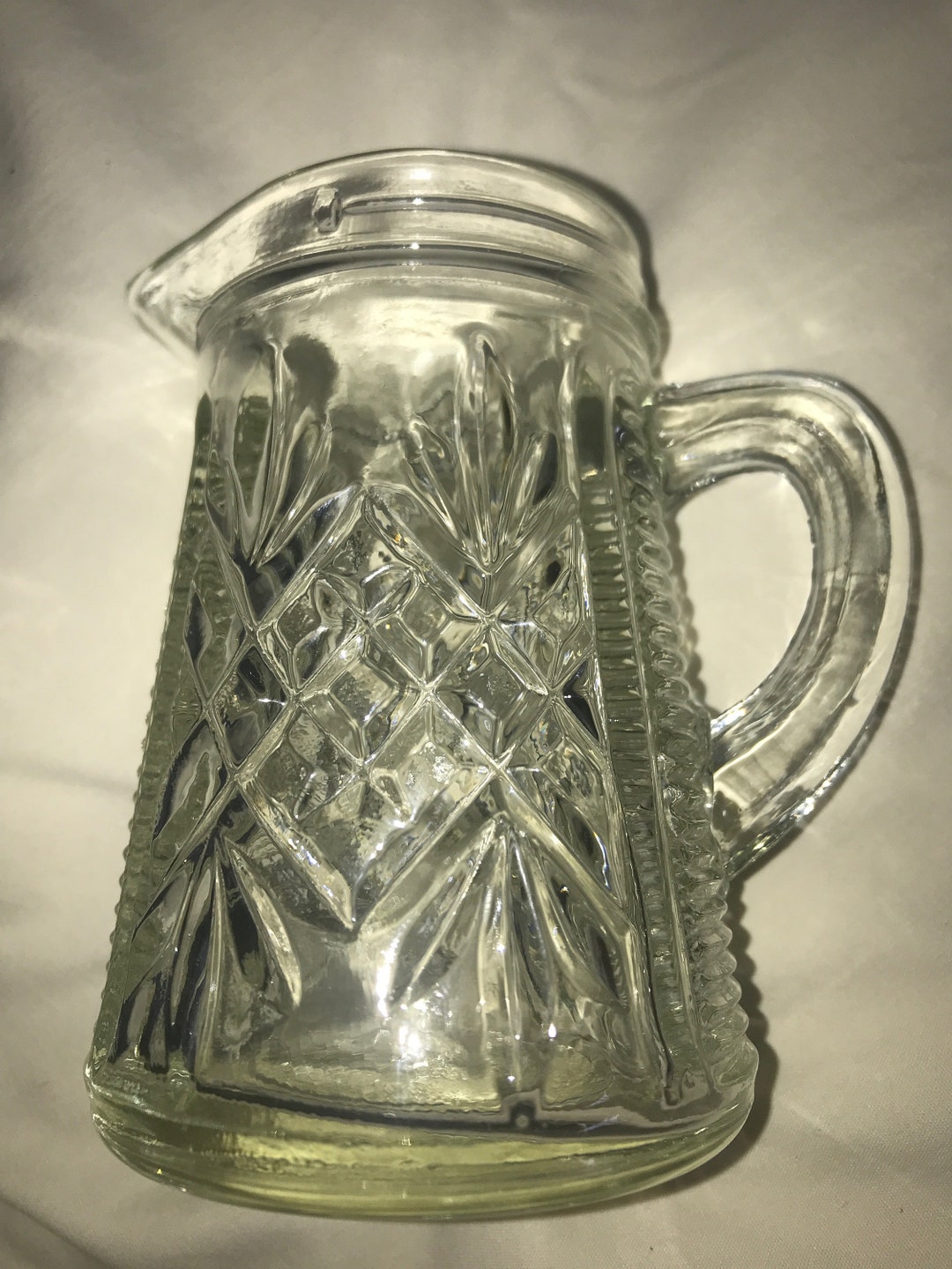 1940s Clear Pressed Glass Anchor-hocking Syrup Pitcher - Etsy