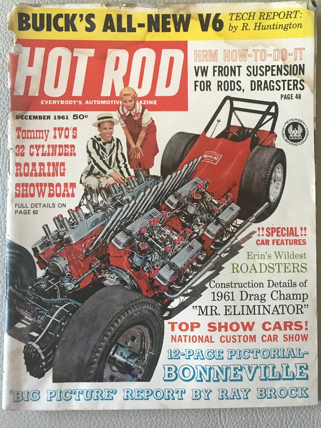 Vintage Hot Rod Magazine December 1961 - Etsy