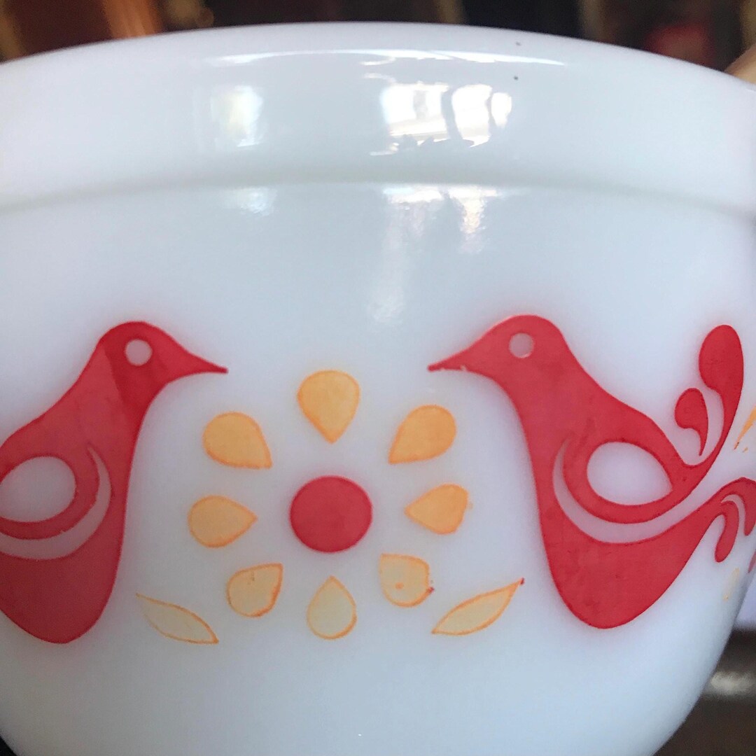 Pyrex 401 friendship Pattern Ovenware Bowl - Etsy