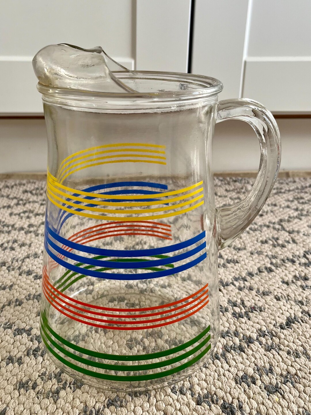 Vtg Traex Dripcut Syrup Dispenser 930J Pitcher Glass & Chrome ...