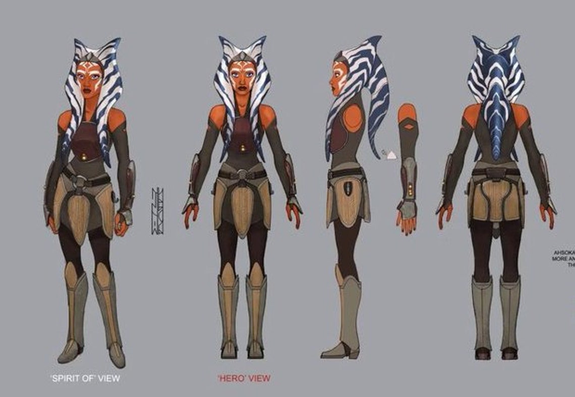 AHSOKA TANO Armor Set/ Gauntlets, Hand Armor, Shin Guards, With/ Belt ...
