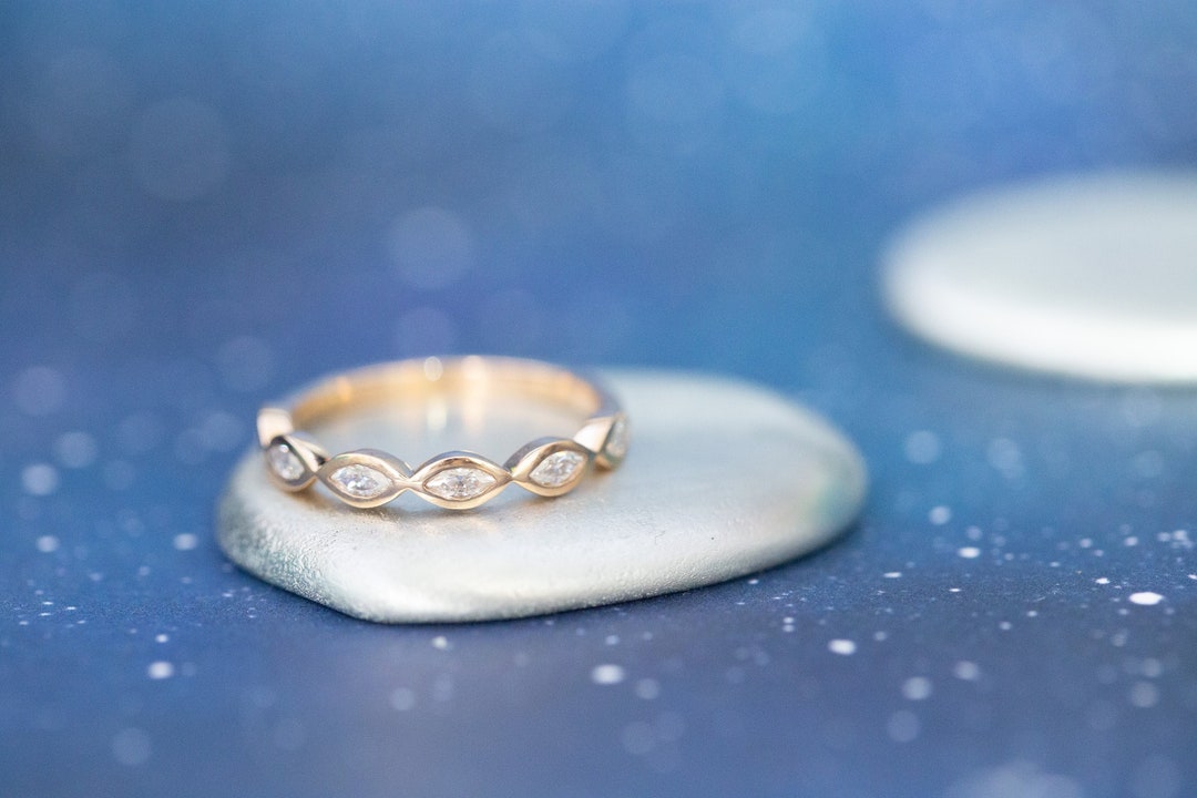 Cremation Ring for Ashes the laura Ring Marquise Half - Etsy