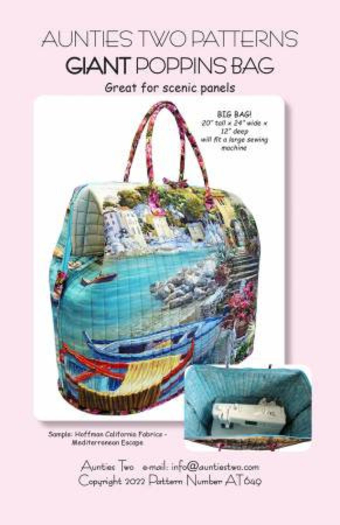 Giant Poppins Bag Pattern With Hardware Stays - Etsy