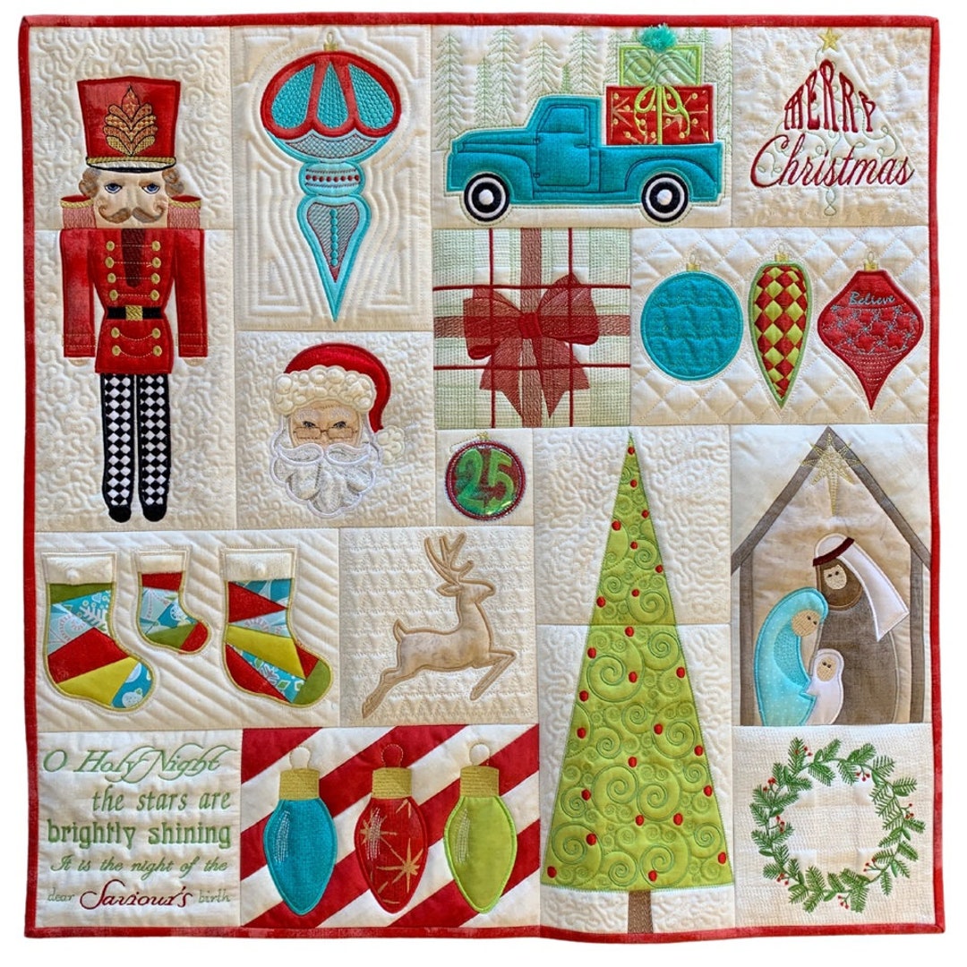 J003USB, All Things Jolly Quilt Pattern (USB), Finished Size Approx. 27 ...