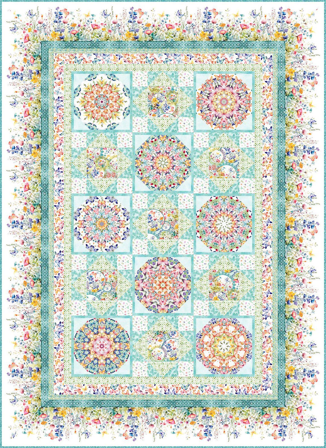 Butterfly Fantasy Quilt KIT by Jason Yenter and in the Beginning ...