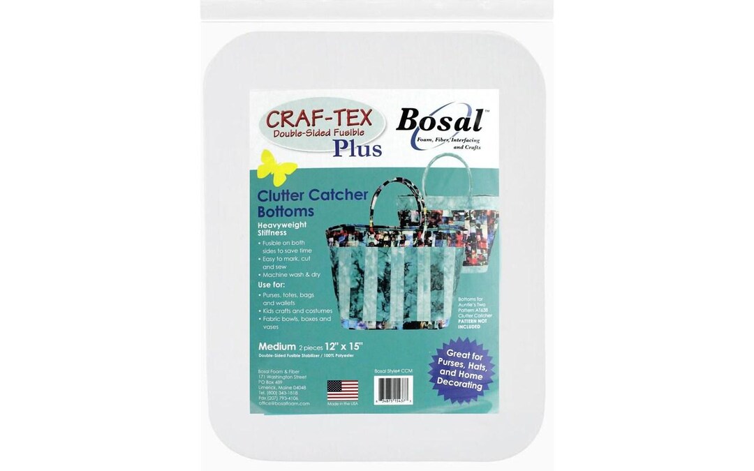 Bosal Clutter Catcher Bottom Medium 12"x15", Craf-tex Plus Double Sided ...