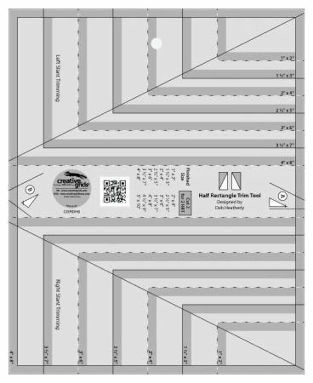 CGRDH6, Creative Grids, Half Rectangle Trim Tool - Etsy