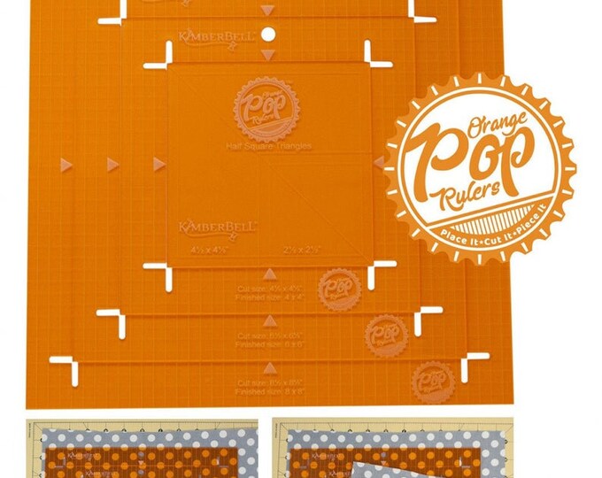 Kimberbell Orange Pop Rulers Square Set - Etsy