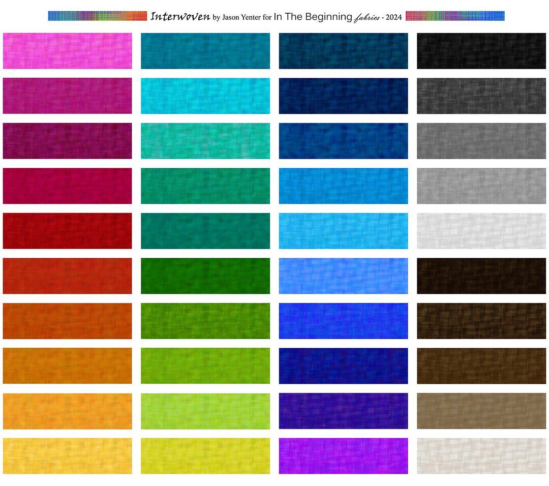 Interwoven by in the Beginning Fabrics, 40 HALF-YARD Cuts - Etsy