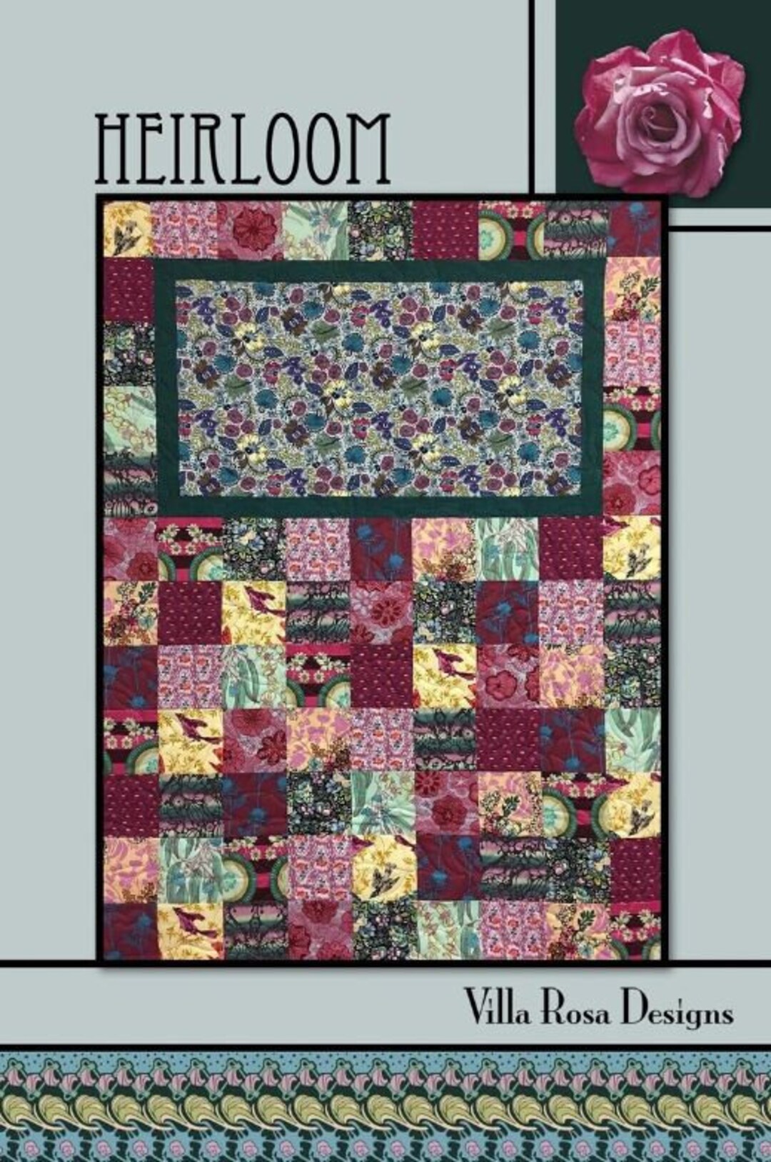 Heirloom - Quilt Pattern, Finished Size Approx. 41" X 54", for Villa ...