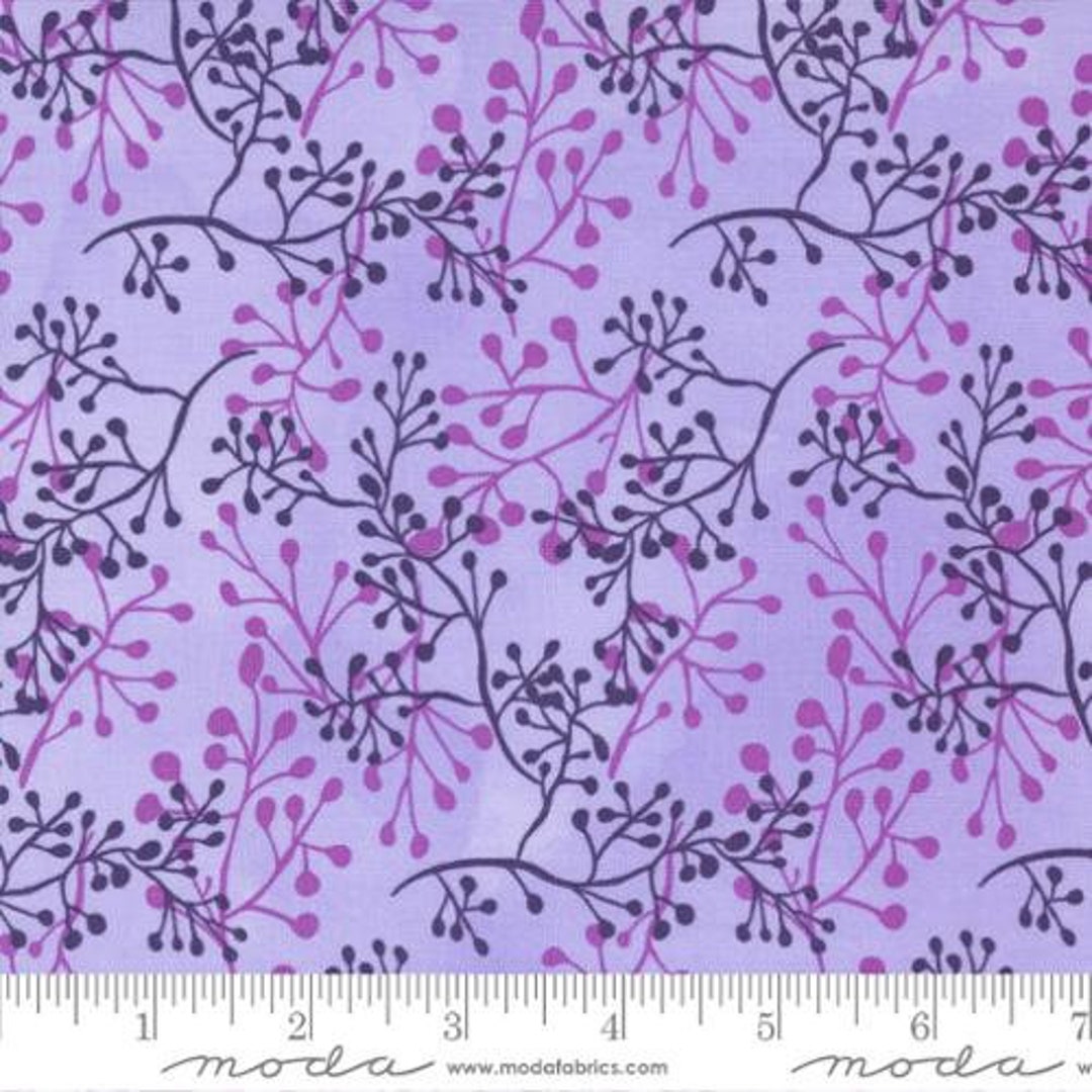 48724-23, Pansys Posies - Lavender (spring Bunch), 44/45" Wide, Sold by ...