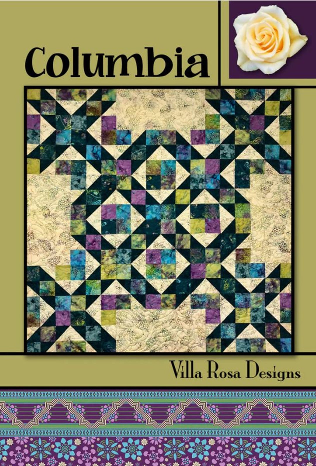 Columbia - Quilt Design, Finished Size Approx. 54" X 54", From Villa ...