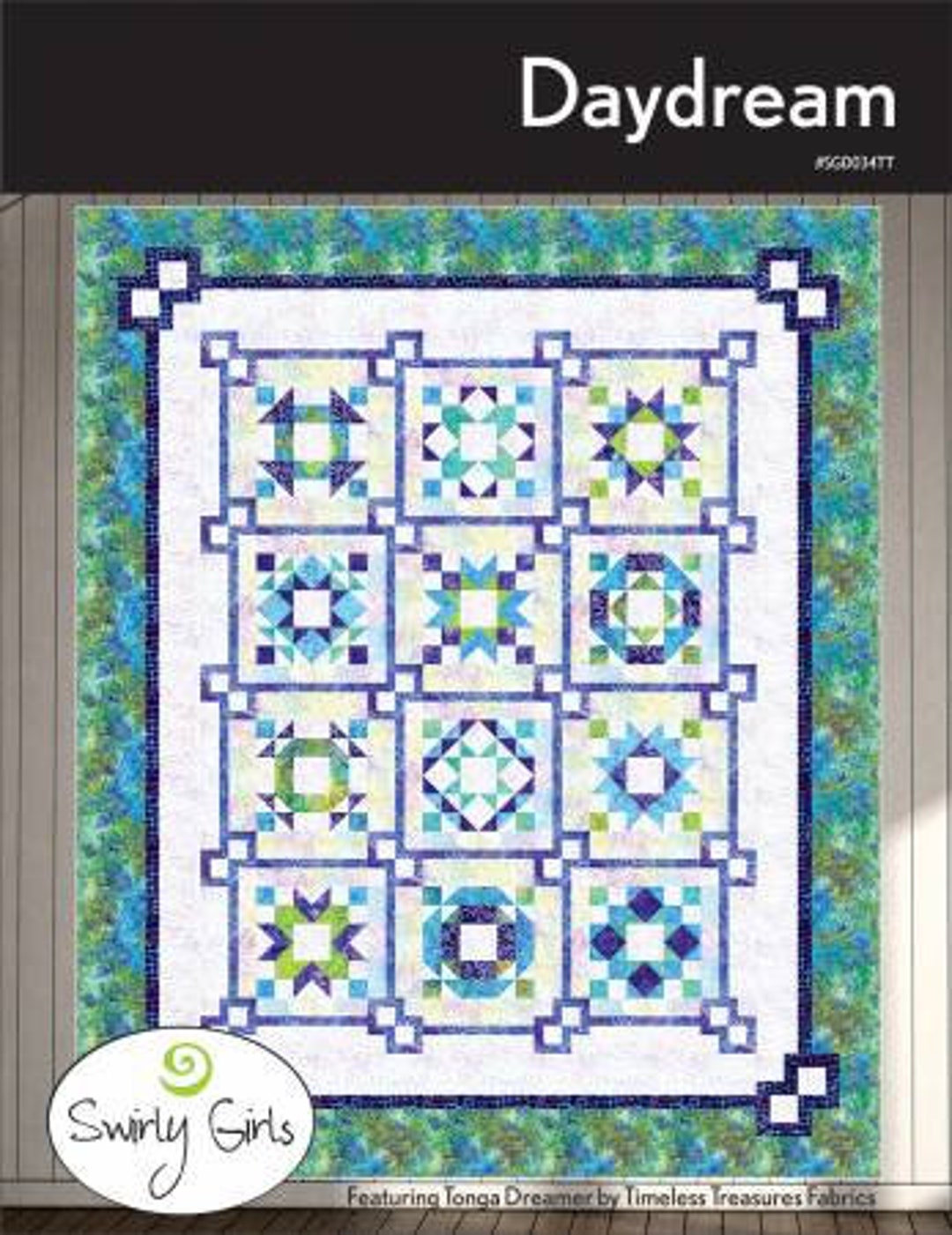 SGD034, Daydream Quilt Pattern, Finished Size Approx. 86" X 104", by ...