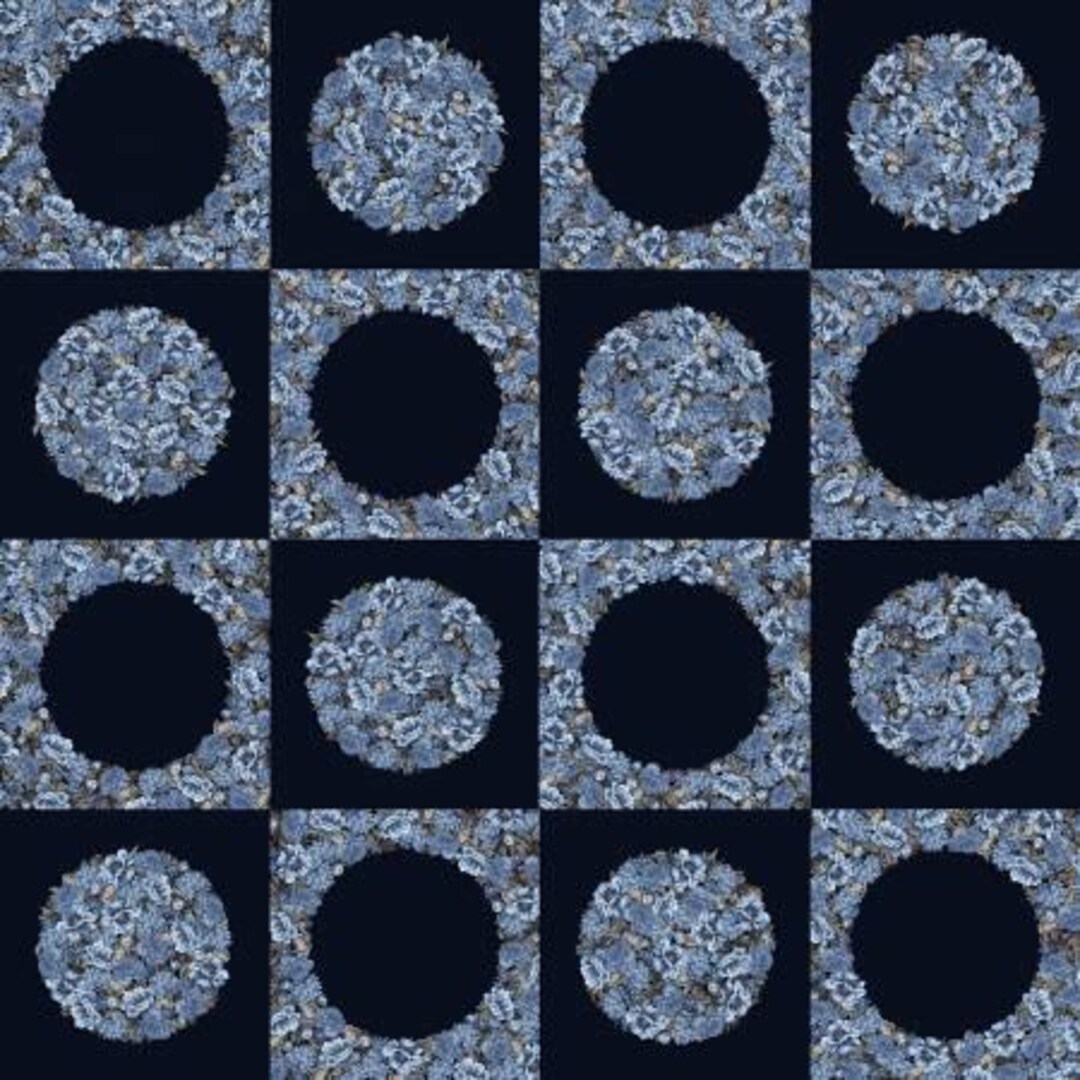 8150PS-77 Dots & Holes by Karen Montgomery, Studio E, INDIGO 1 Yard ...