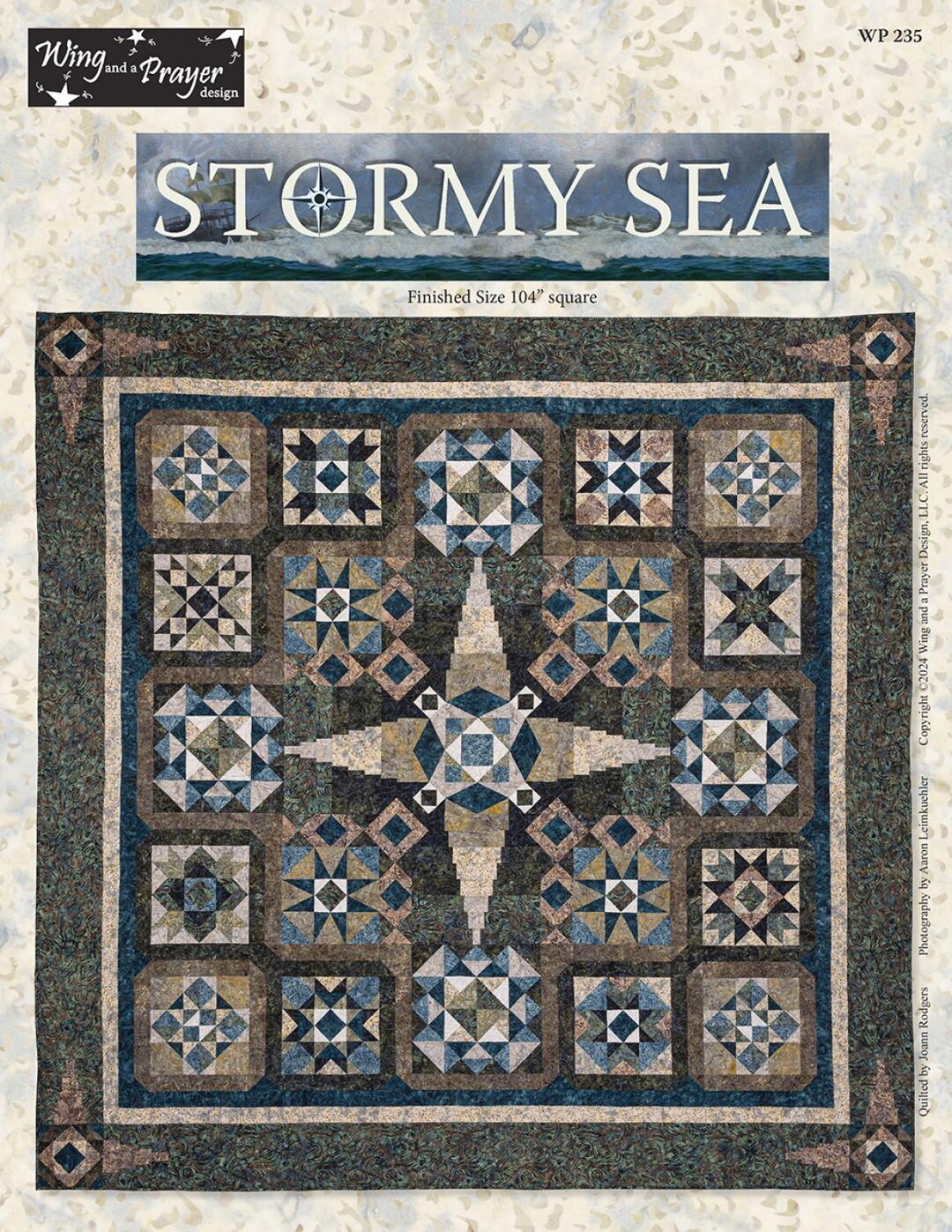 Stormy Sea KIT by Timeless Treasures & Wing and a Prayer Designs 108 ...