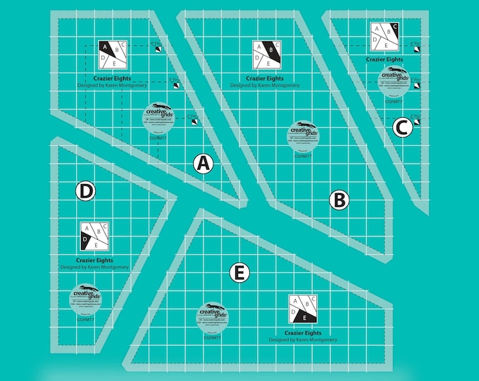 Creative Grids Scrap Crazy 6 Template Set CGRMT6 - Etsy