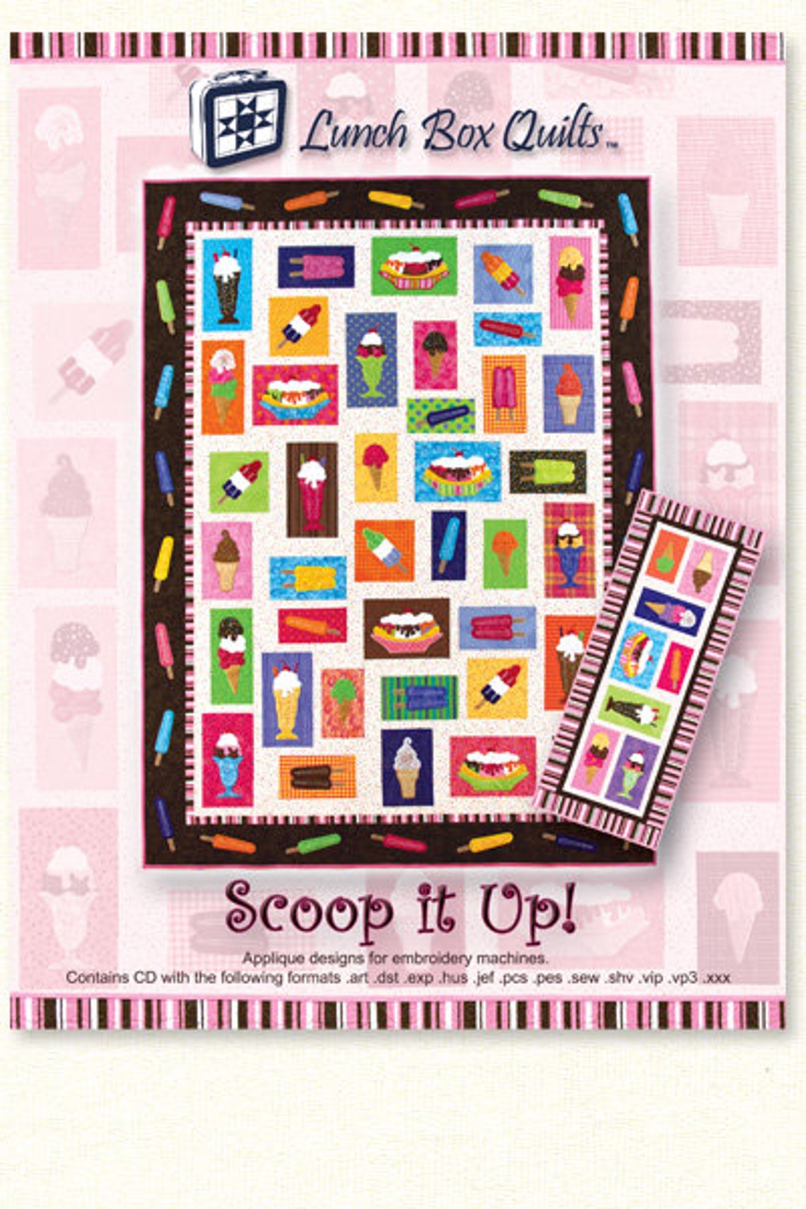Lunch Box Scoop It Up! Embroidery CD - Etsy
