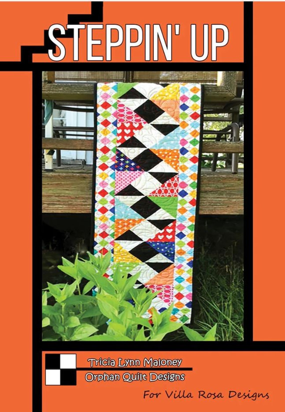 Steppin' up - Runner Quilt Pattern, Finished Size Approx. 12