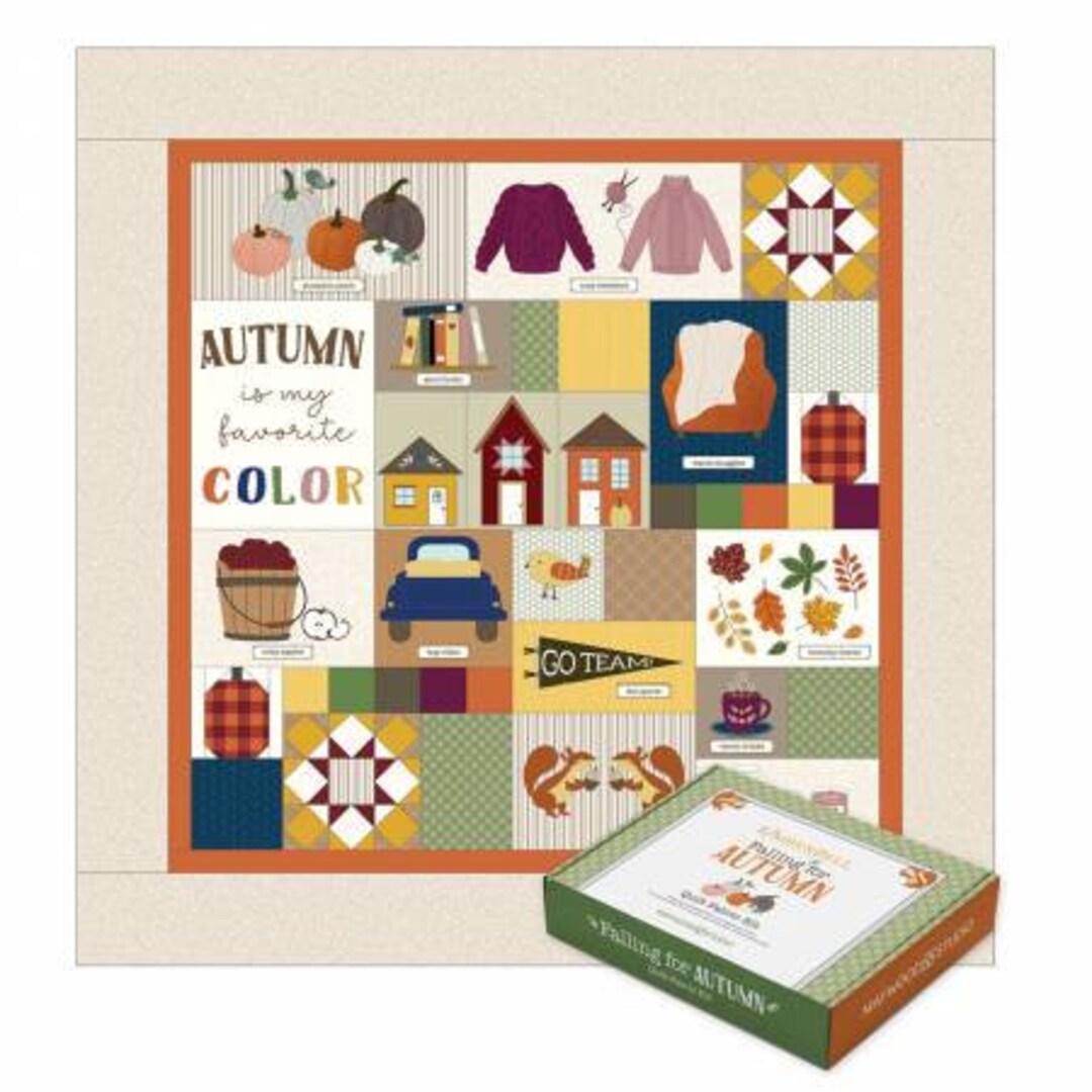 Kimberbell Falling for Autumn FABRIC Kit..makes Quilt 40"x40" - Etsy