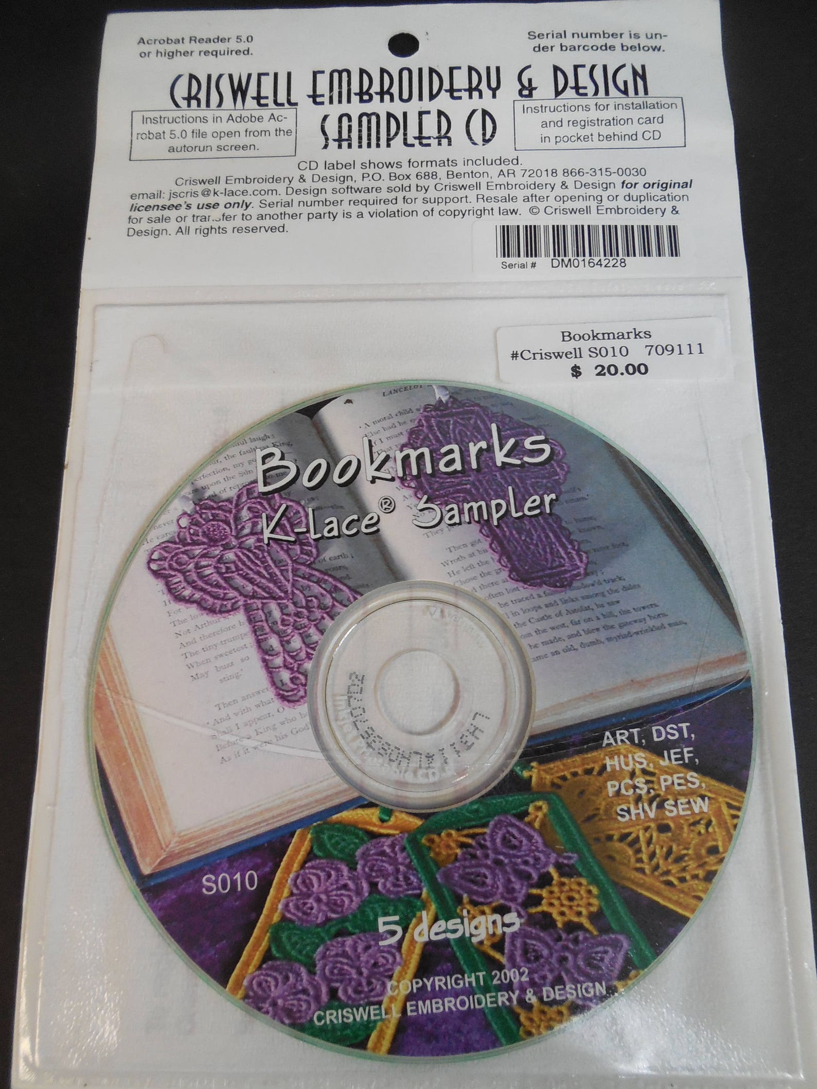 Embroidery Design Cds and Patterns for Small Projects - Etsy