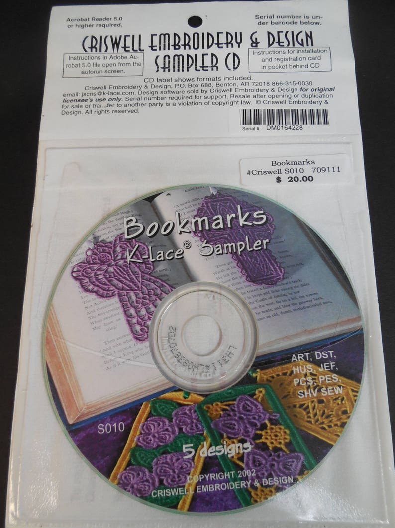 Embroidery Design Cds and Patterns for Small Projects - Etsy