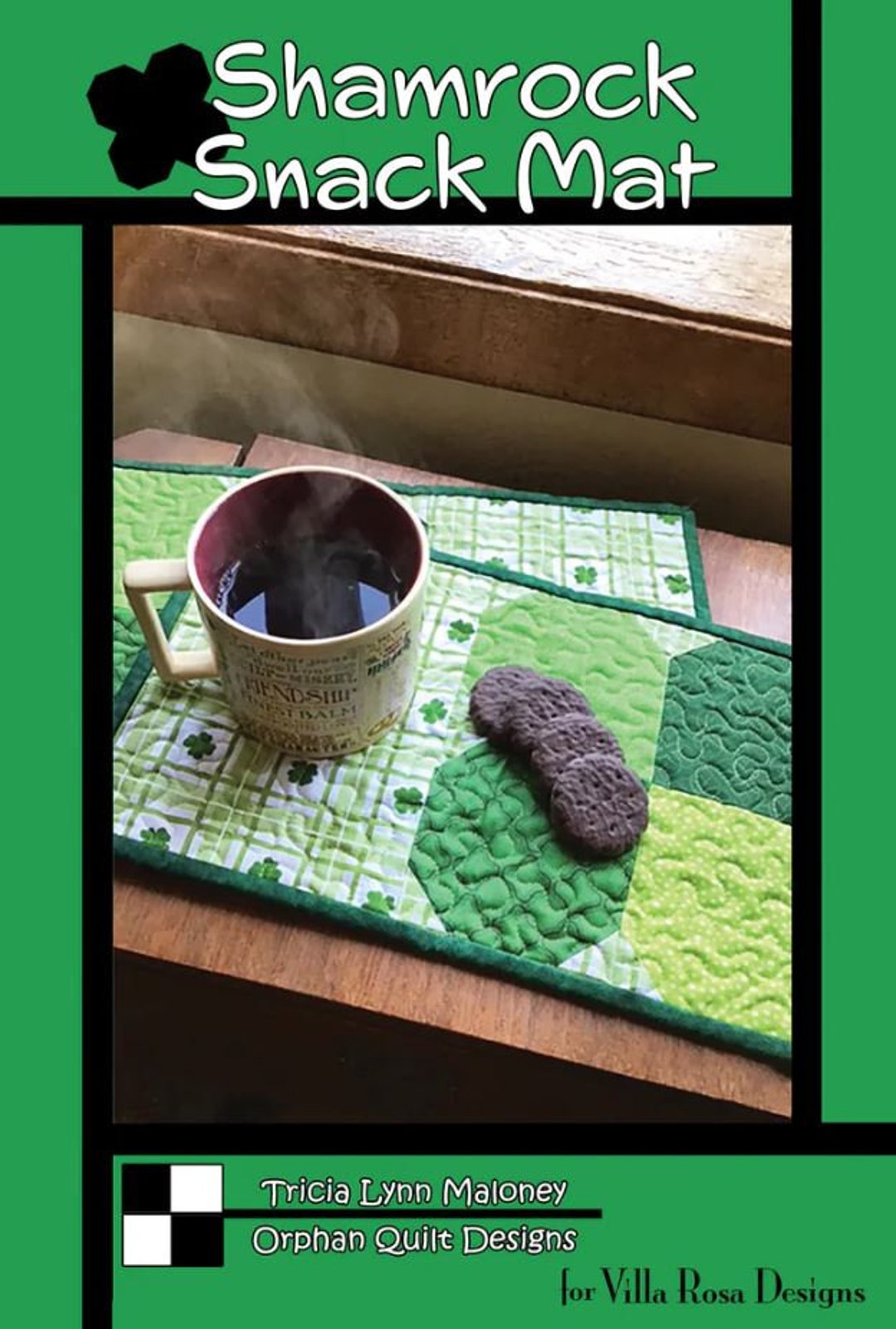 Shamrock Snack Mat - Runner Quilt Pattern, Finished Size Approx. 8" X ...