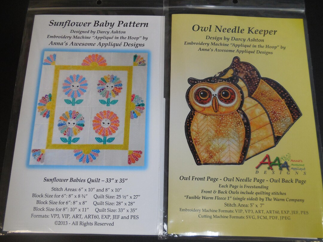 Embroidery Design Cds and Patterns for Small Projects - Etsy
