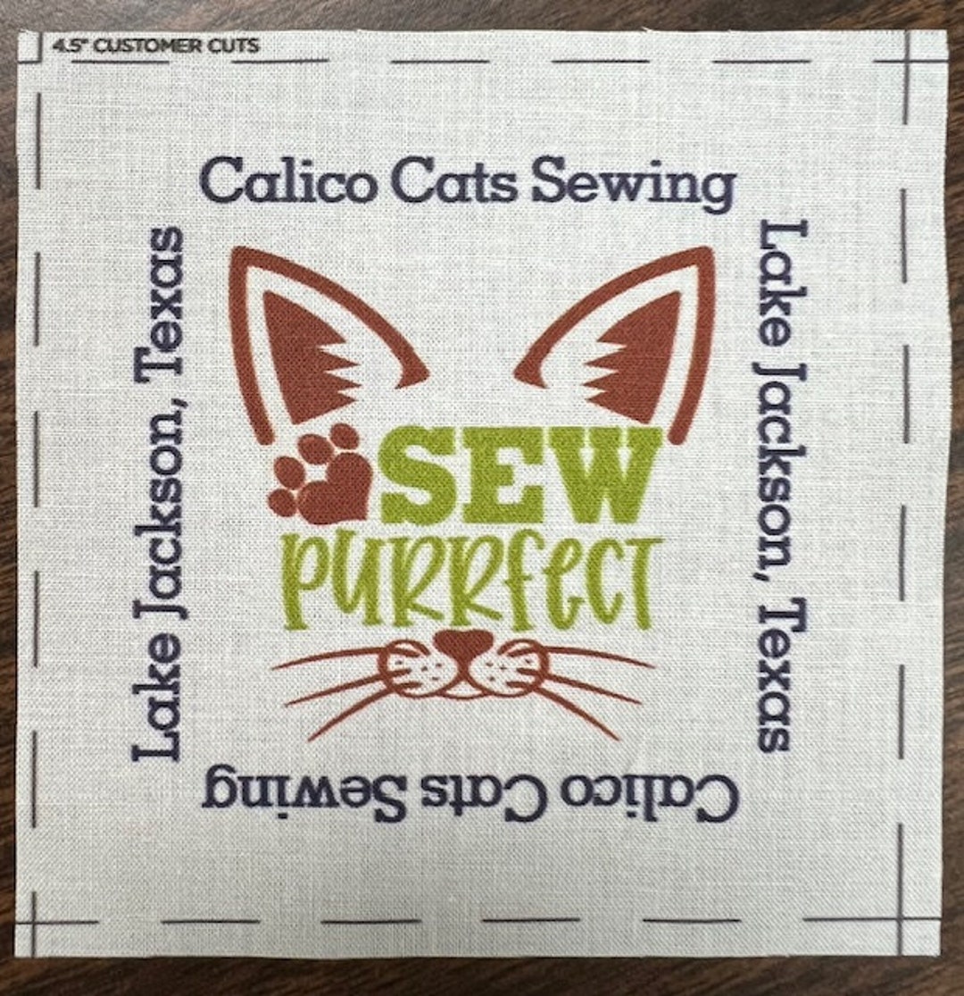 2024 All Texas Shop Hop 4-1/2" Logo Block for Calico Cats Sewing - Etsy