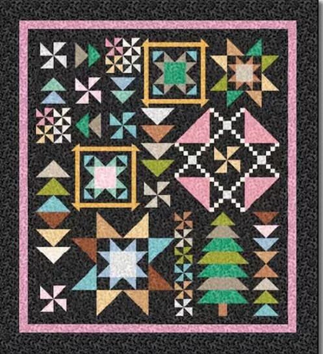 Color Dance Quilt Pattern, 56"x64" - Etsy