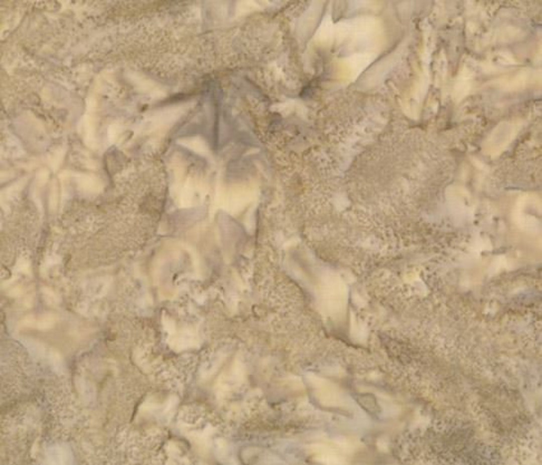 1895-563, Batik - Biscuit (tan), 43"/44" Wide, Sold by the 1/2 Yard ...