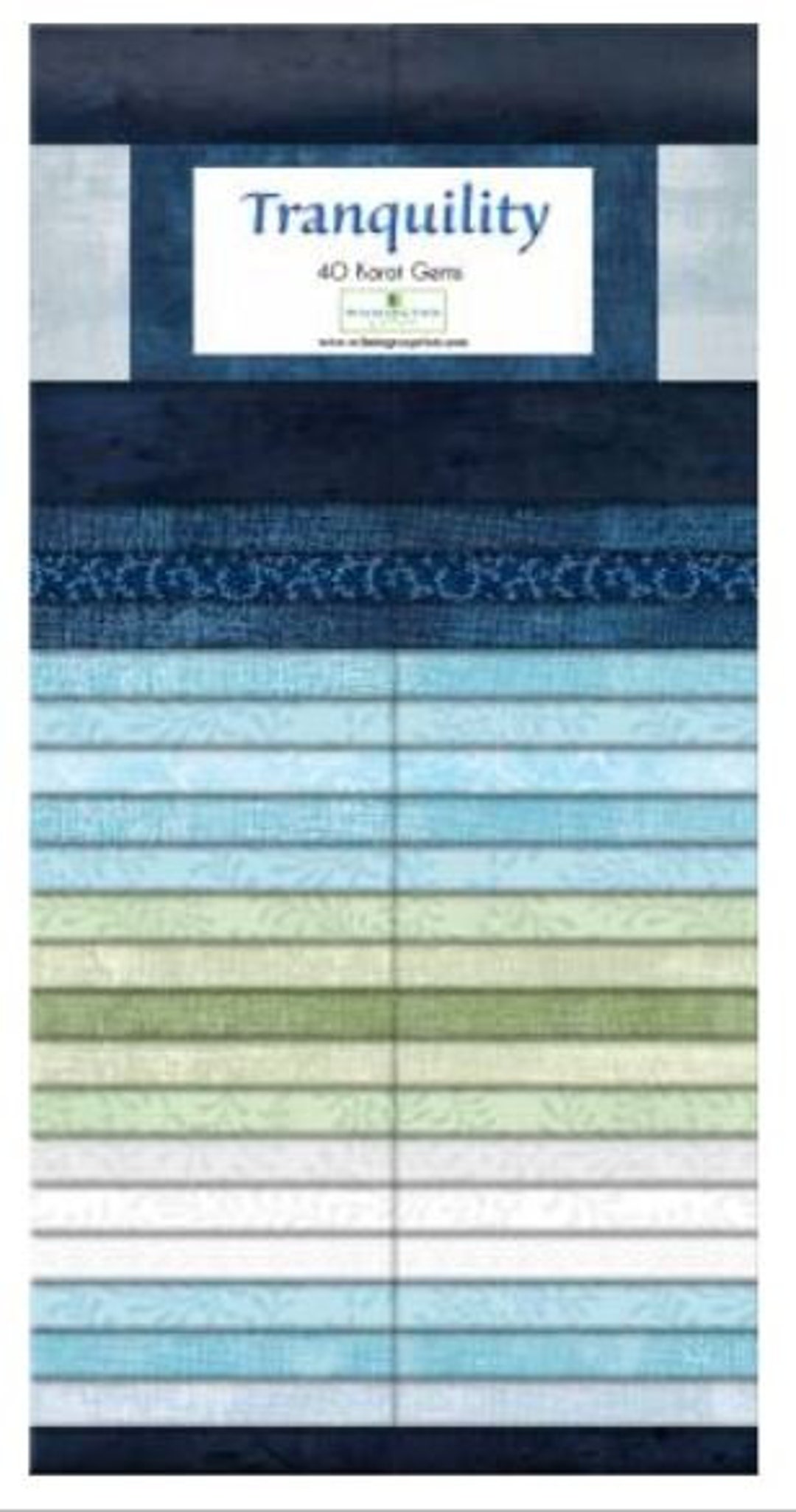 Q842-132-842, Tranquility - 2-1/2" Strips, 40-pieces, From Wilmington Prints - Etsy